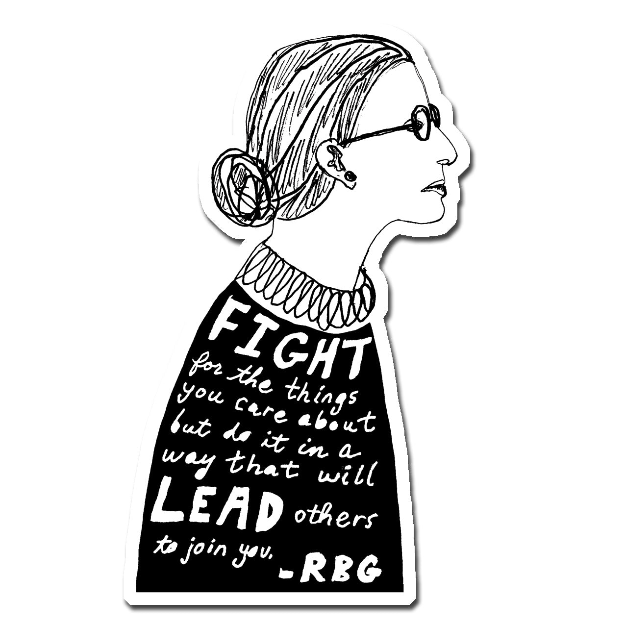 RBG Sticker - Megan Lee Designs Premium Waterproof Decal